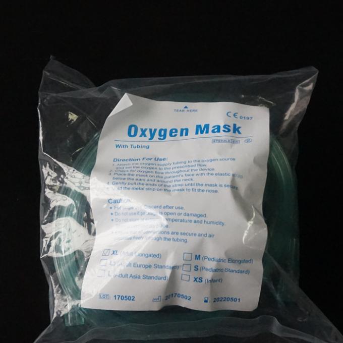 Hyperbaric Oxygen Therapy Mask , Medical PVC Oxygen Delivery Mask With ...