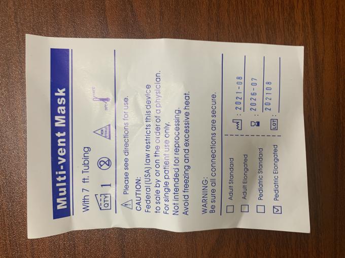 Multi Venturi Adjustable Oxygen Concentration Mask Customized Available