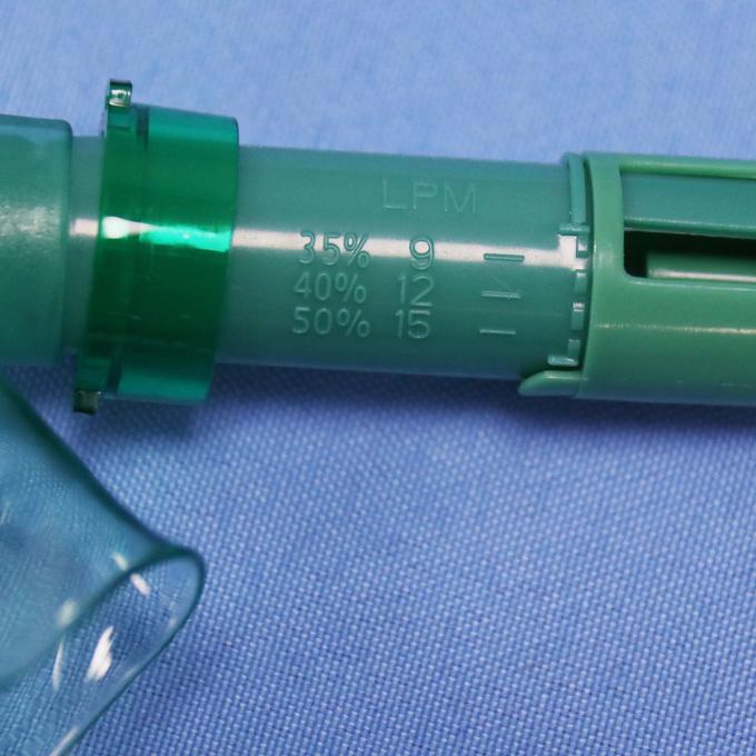 Adjustable Multi Vent Oxygen Mask , Disposable Oxygen Venturi Mask