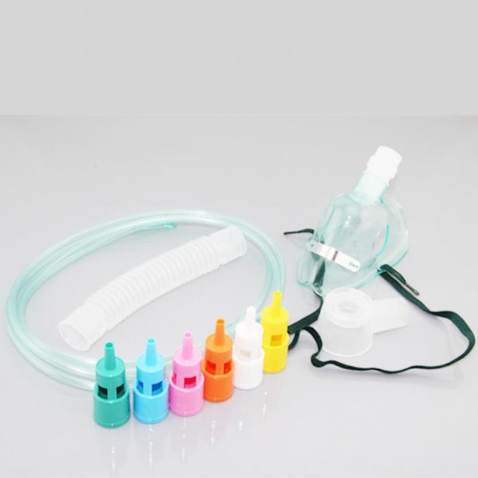 Transparent / Green Non Rebreather Oxygen Mask Disposable Adjustable ...