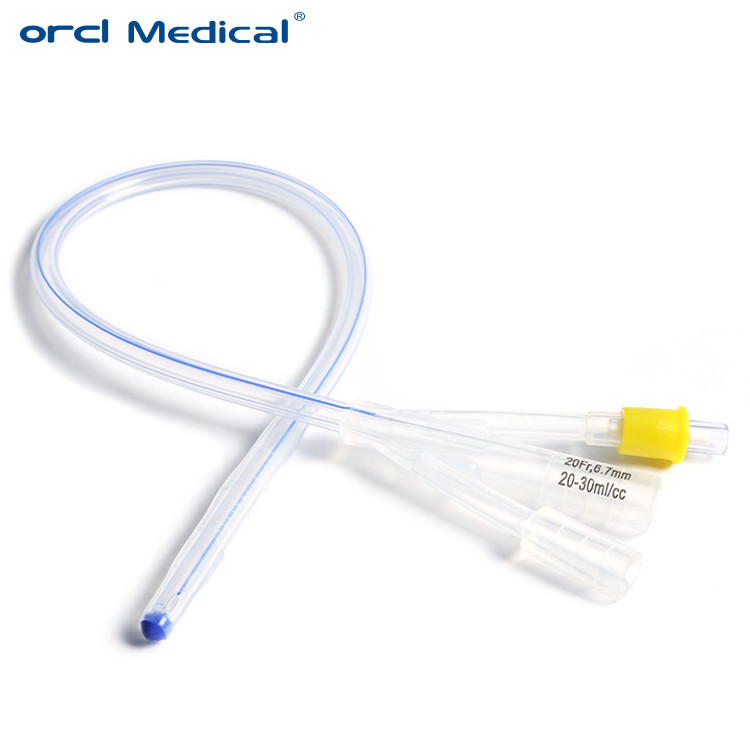 Urology Department Disposable Silicone Coated Foley Catheter For Patients