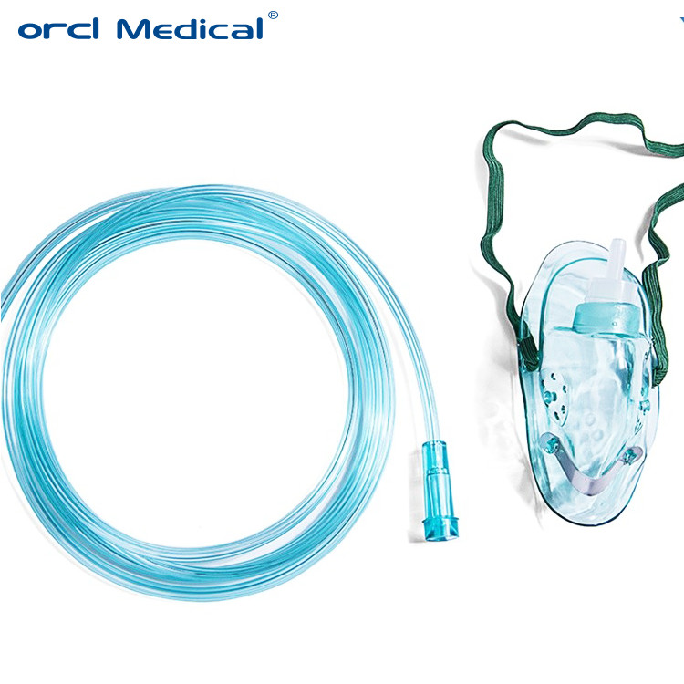 Hyperbaric Oxygen Therapy Mask , Medical PVC Oxygen Delivery Mask With ...